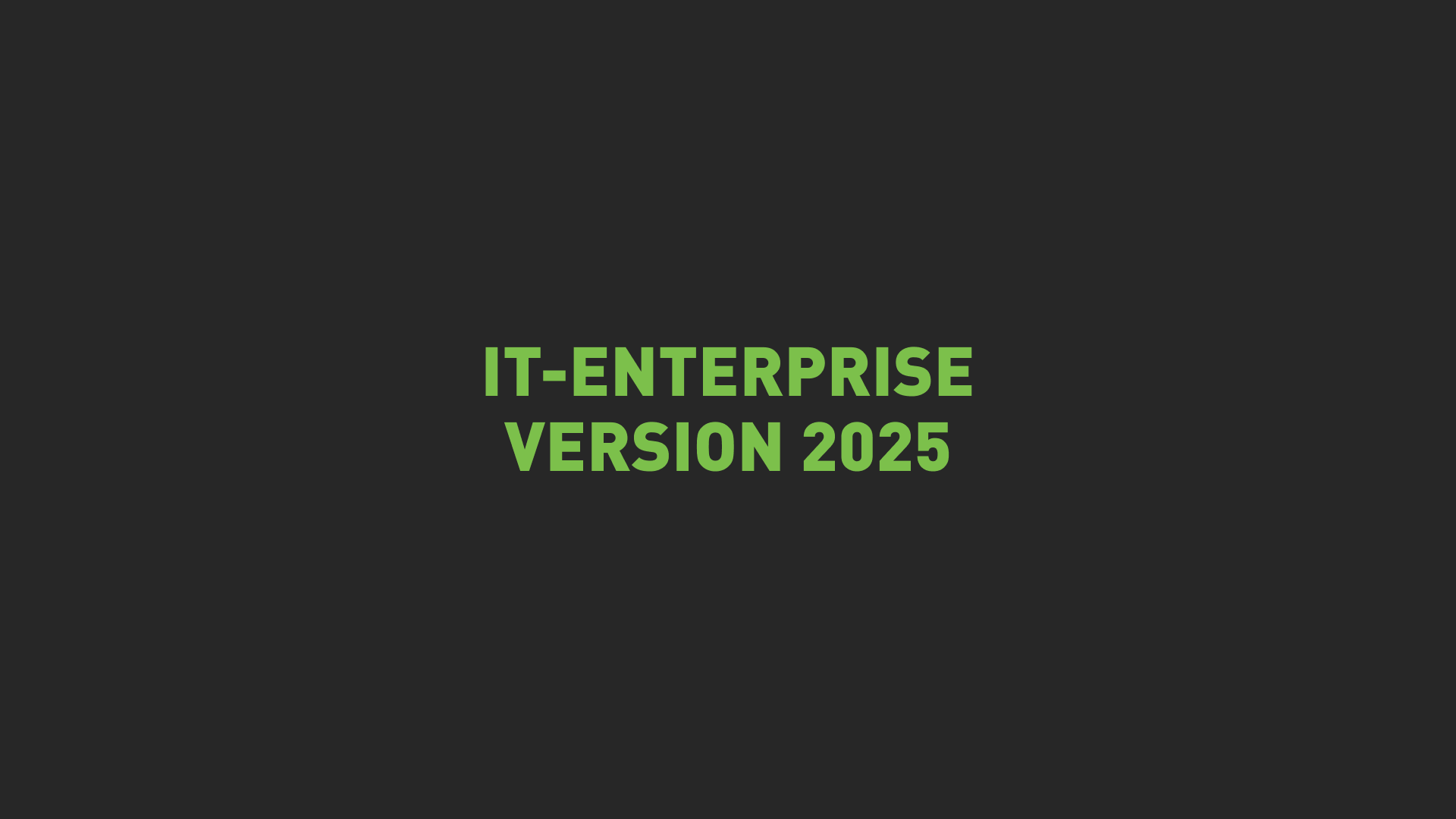 Презентація IT-Enterprise Version 2025 в форматі онлайн